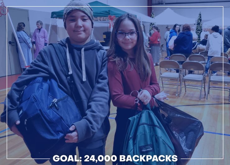 Goal: 24,000 backpacks